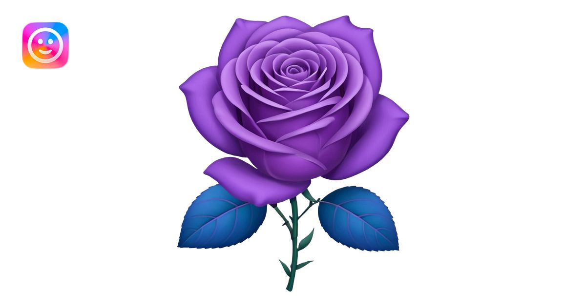 rose shape flower, no stem, now make it a blue purple color. dont use ...