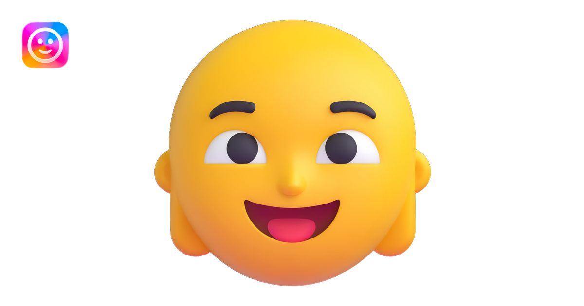 yellow head emoji with a smug expression emoji | AI Emoji Generator