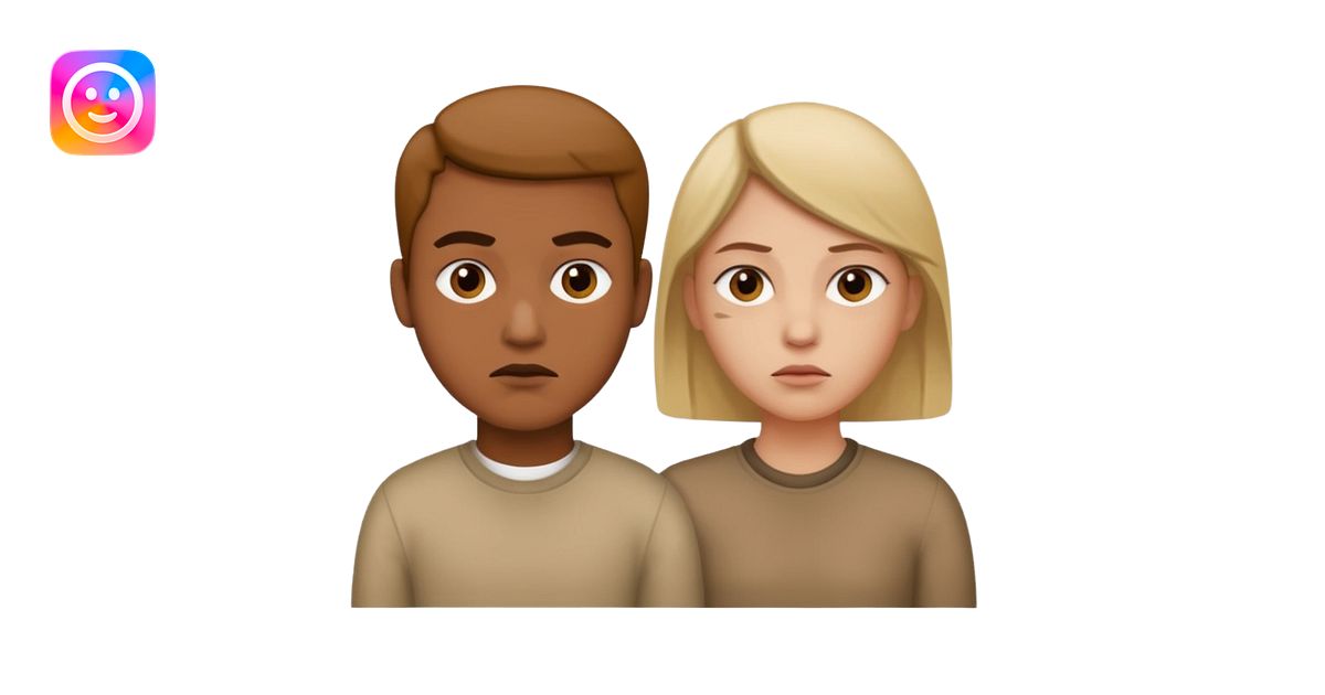 Indifference - 2 people with one facing right and the other facing left ...