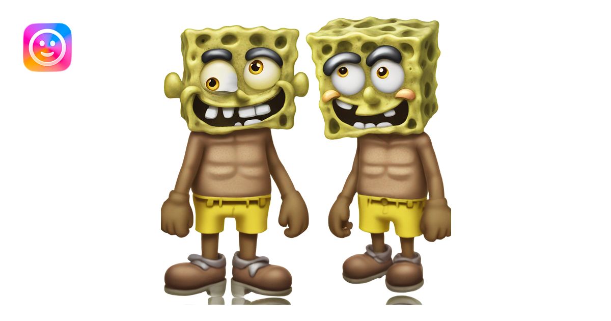 Freak SpongeBob SquarePants emoji | AI Emoji Generator