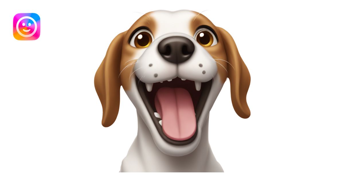 excited dog emoji | AI Emoji Generator