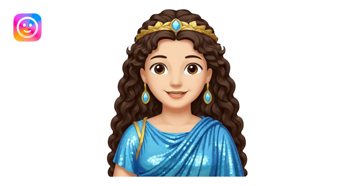 Minerva, Goddess of Wisdom from Roman Deities with long dark brown wavy ...