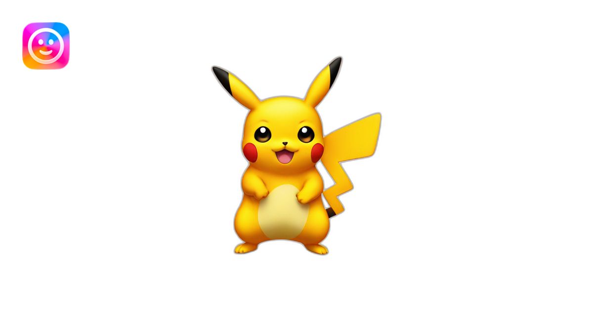 picachu in orange color ring emoji | AI Emoji Generator