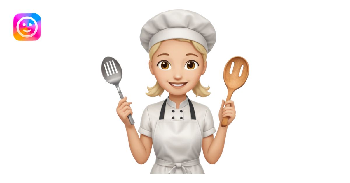 Cafe staf with cooking emoji | AI Emoji Generator