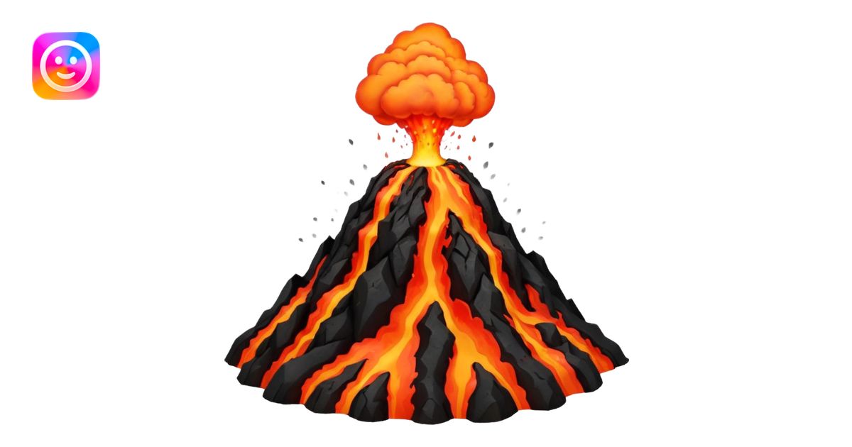 Volcano Experiment emoji | AI Emoji Generator