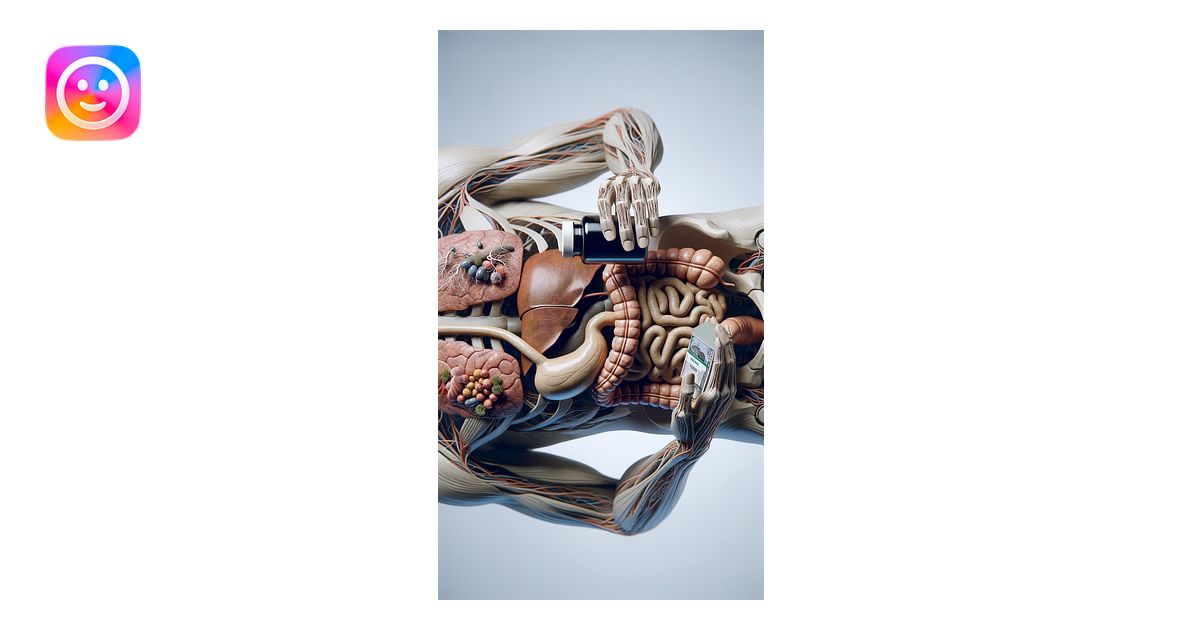 corpo umano anatomico con intestino umano anatomico realistico in ...