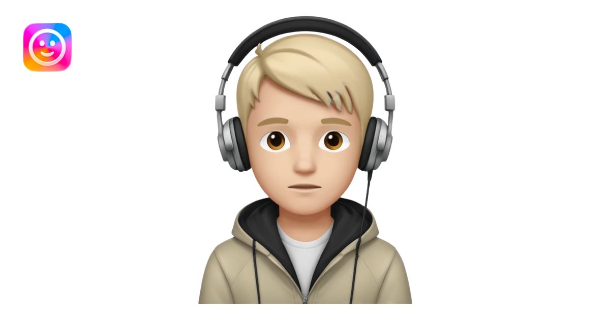 GenZ boy with headphones on and look like editor make him cool asf ...