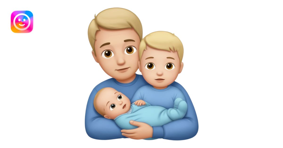 Baby holding father emoji | AI Emoji Generator