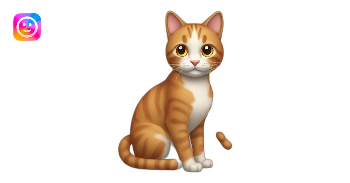 Cat with two tails emoji | AI Emoji Generator