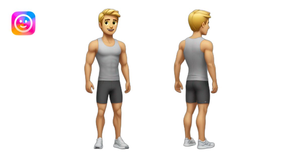 fitness guy full body emoji | AI Emoji Generator