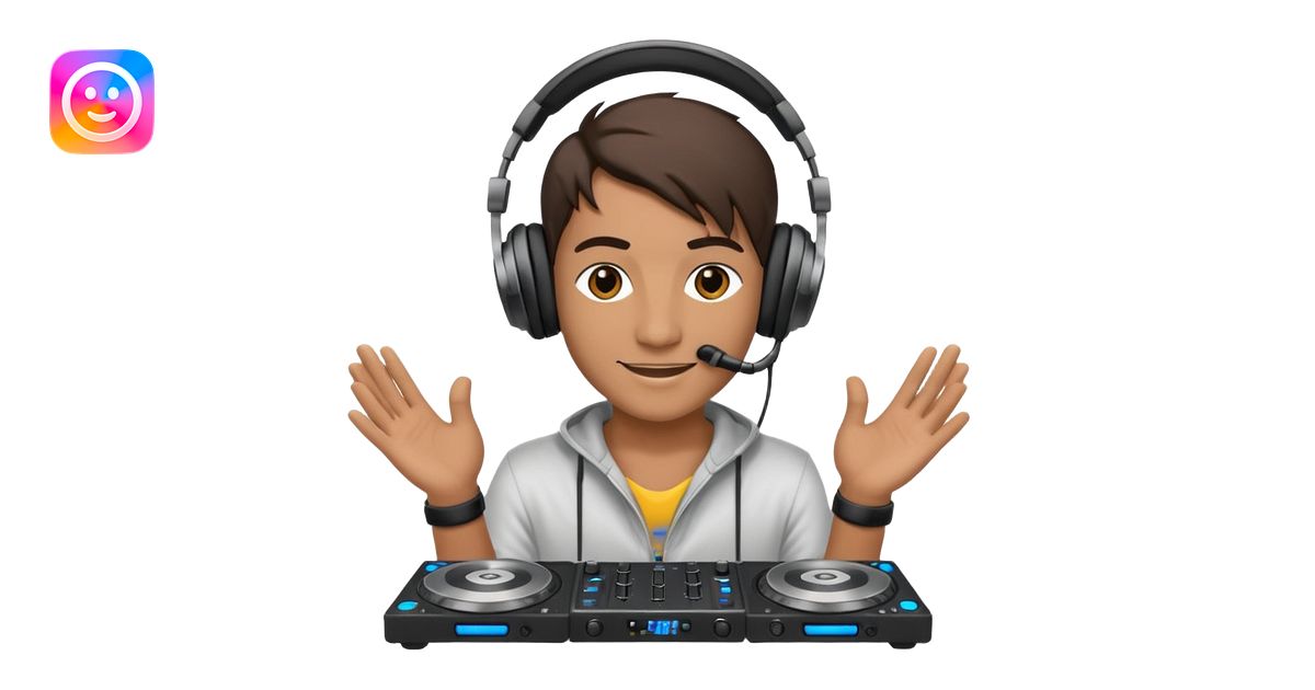 Techno/EDM musique dj festival emoji | AI Emoji Generator
