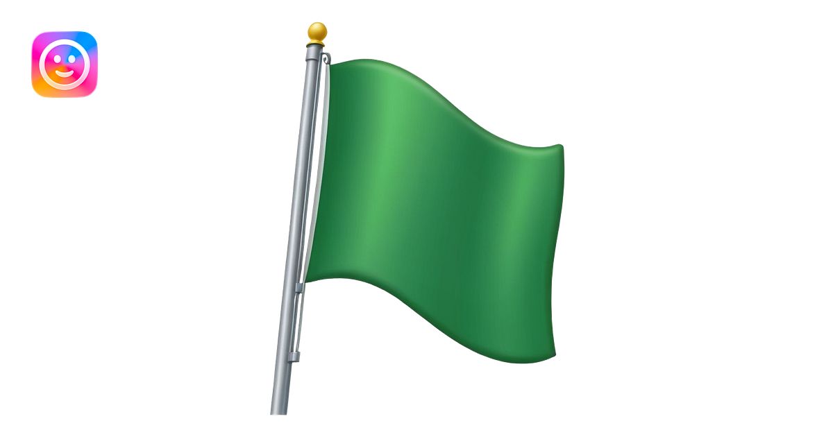 Green flag emoji | AI Emoji Generator