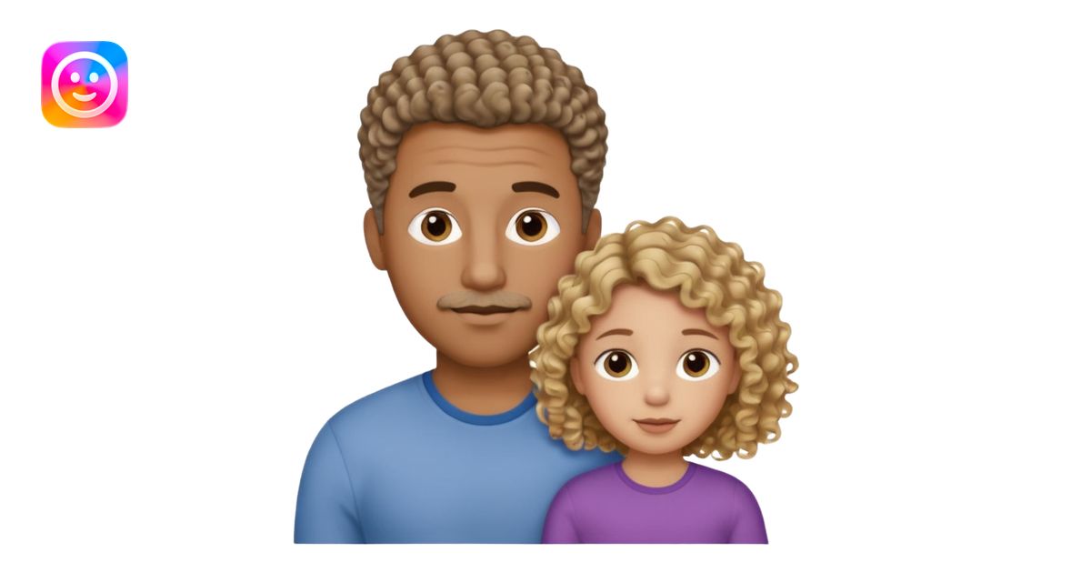 Brown dad with short fade with his two daughtersbone who is 5 and has ...