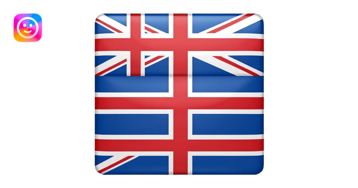 British 13 Colonies Flag emoji | AI Emoji Generator