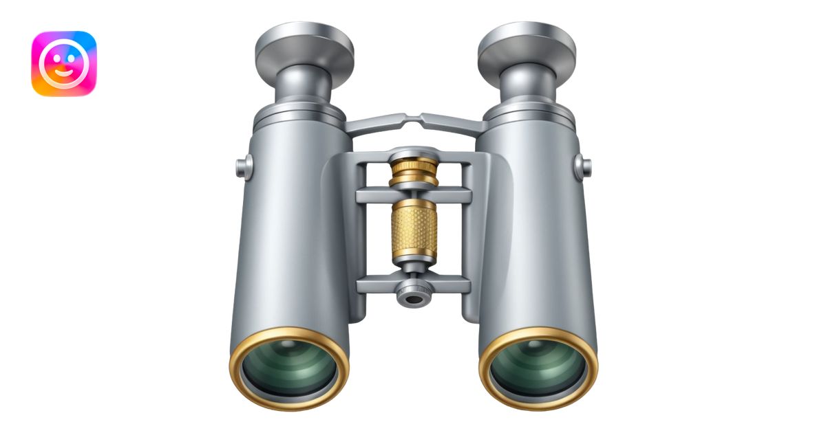 silver binoculars emoji | AI Emoji Generator