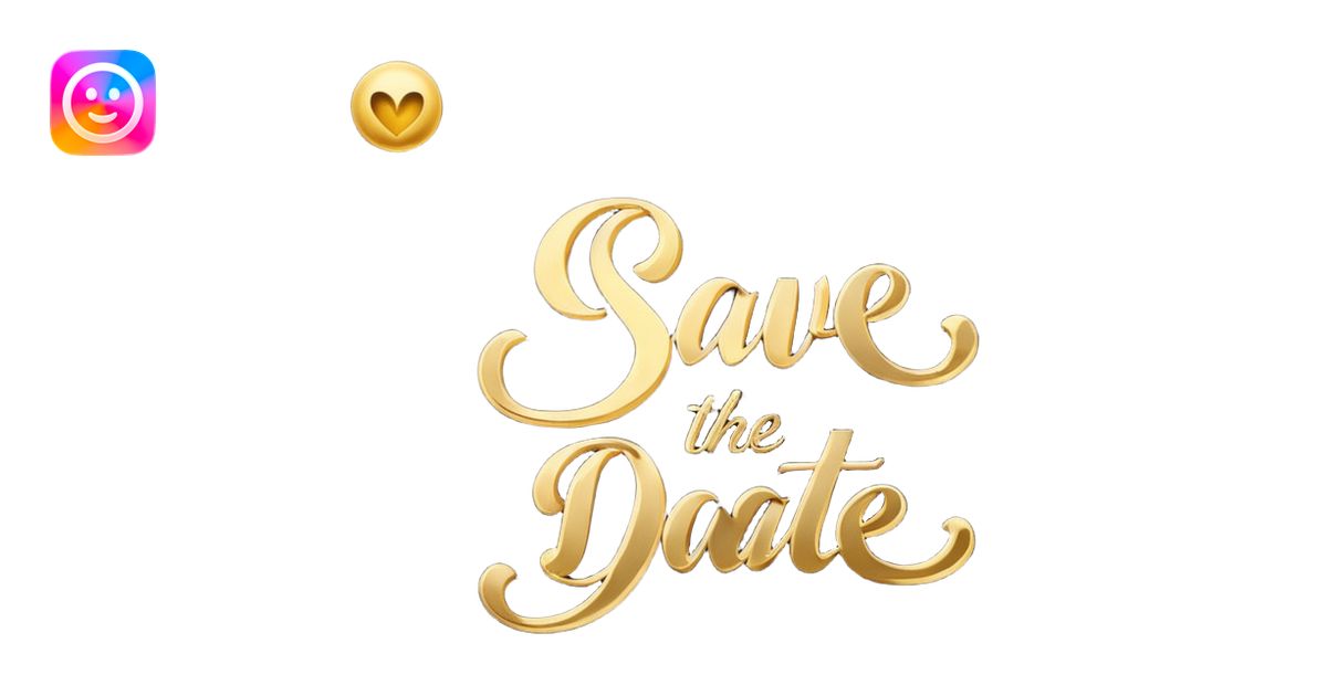 Save the date emoji | AI Emoji Generator
