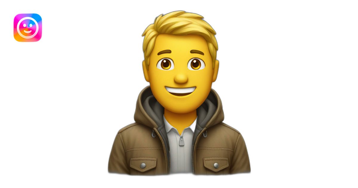 happy guy in jacket emoji | AI Emoji Generator