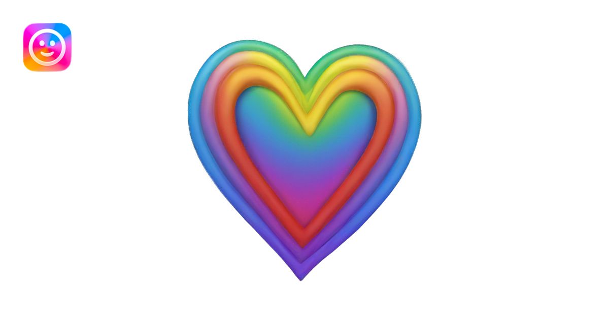 rainbow heart emoji | AI Emoji Generator