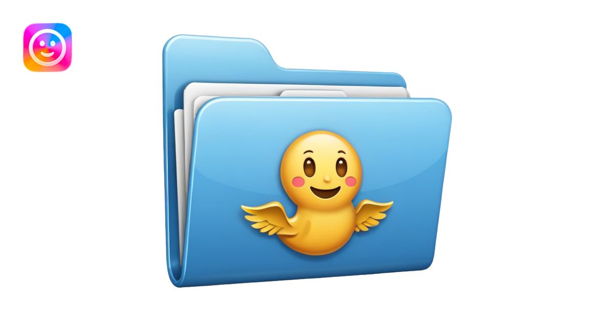 folder icon, open emoji | AI Emoji Generator