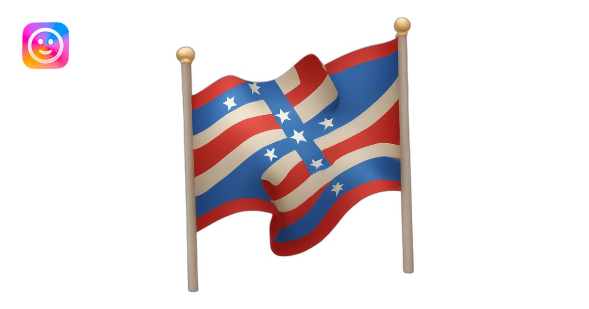 Flag with a blue diagonale cross with 15 white stars on a red field ...