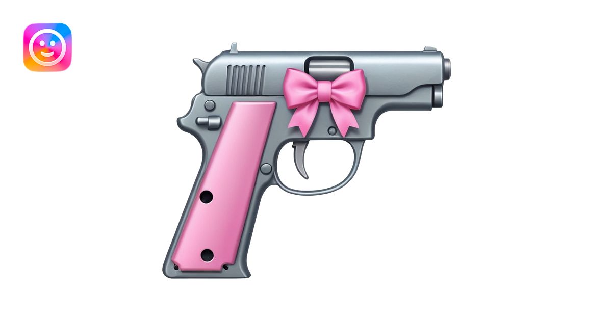 Pistol and ribbon mixer emoji | AI Emoji Generator