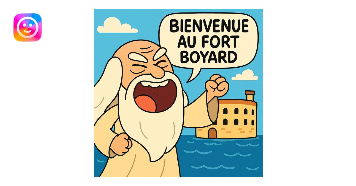 Père fouras de fort boyard qui cri bienvenue au fort boyard // style ...