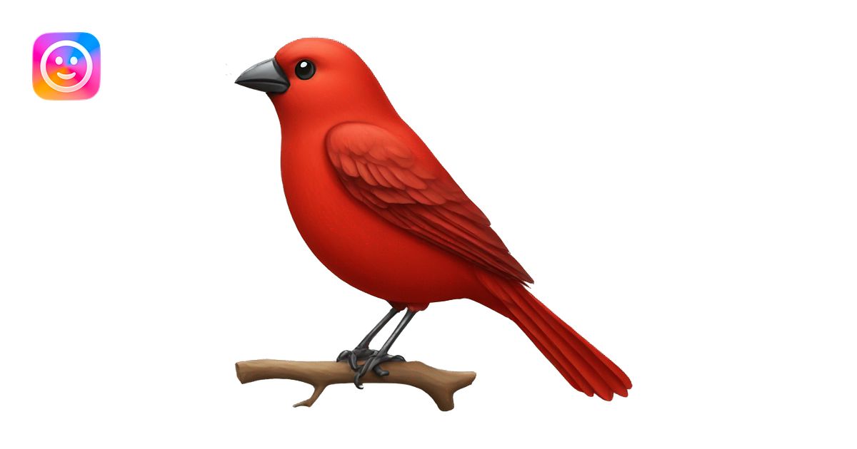 All red bird emoji | AI Emoji Generator