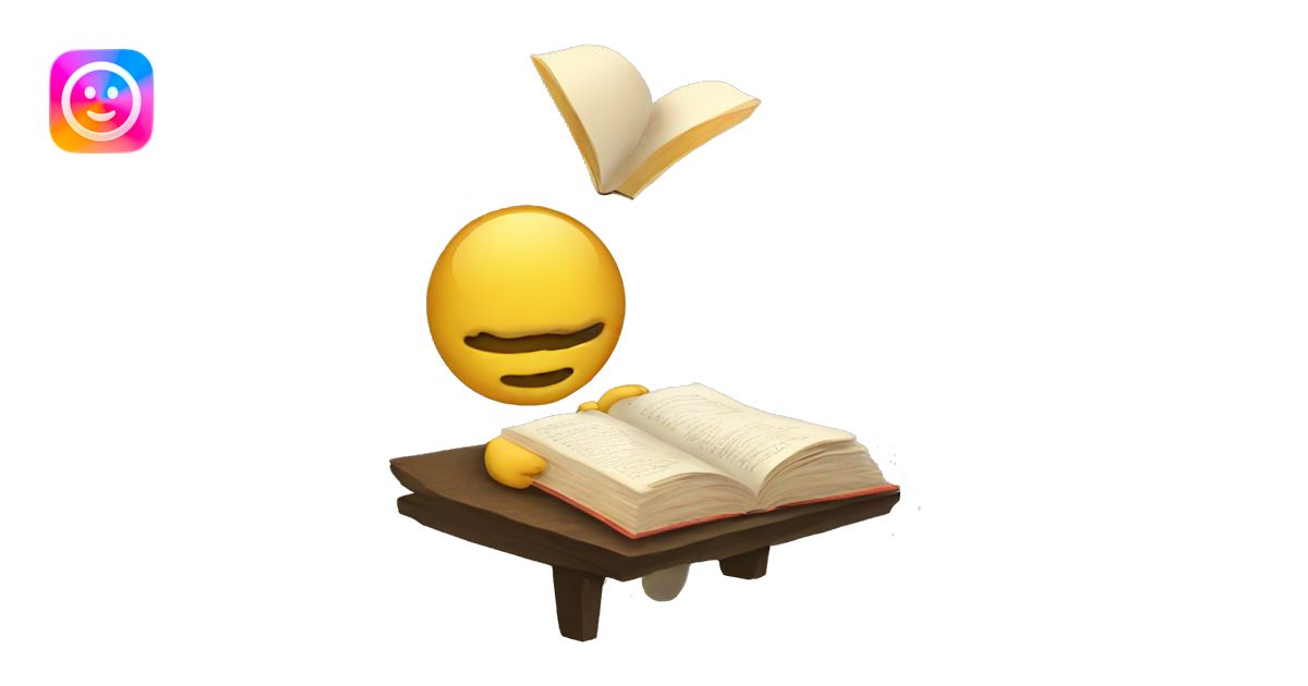 READING A BOOK emoji | AI Emoji Generator