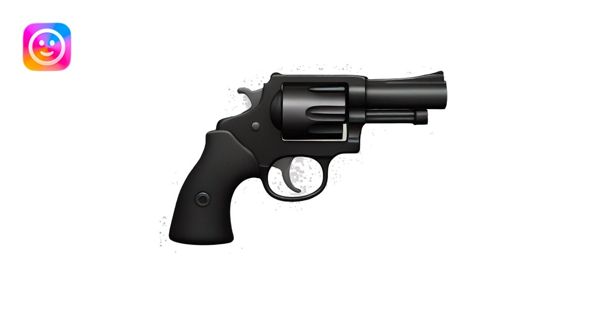 A black revolver emoji | AI Emoji Generator