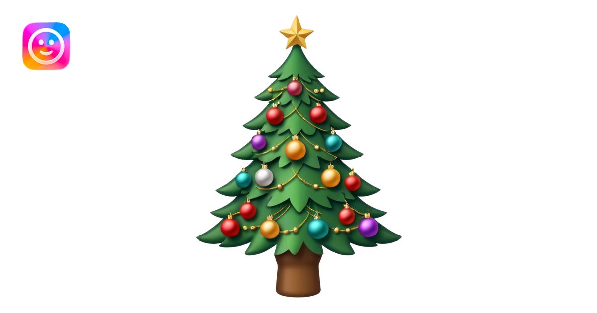 CHRISTMAS TREE emoji | AI Emoji Generator