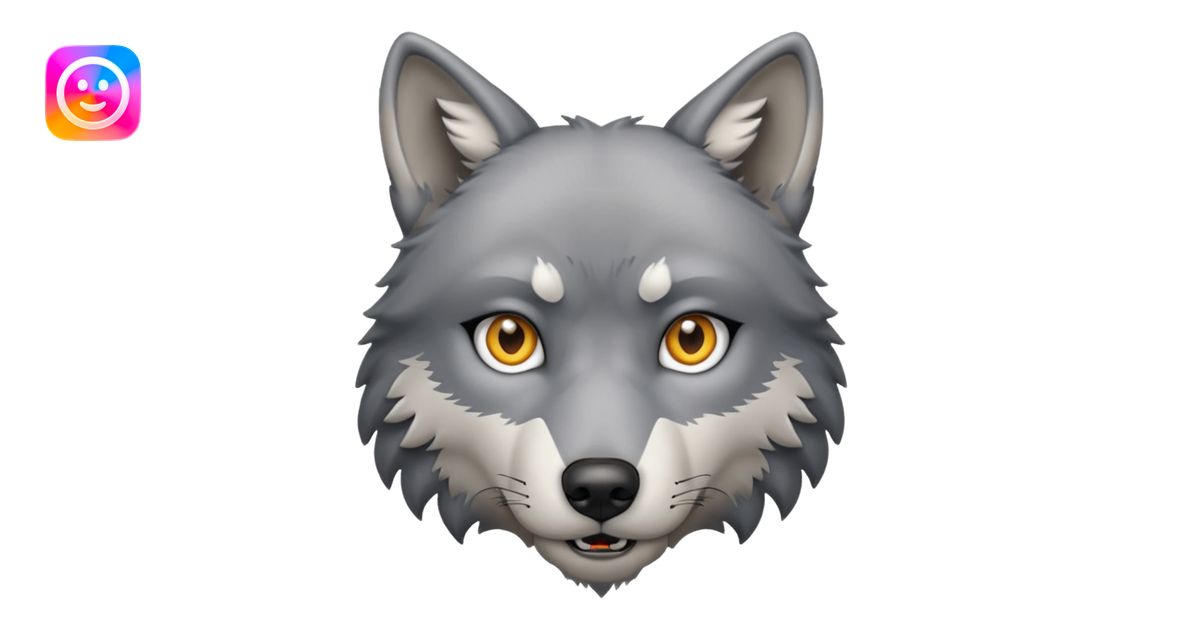 wolf emoji | AI Emoji Generator