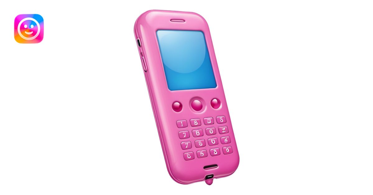 jeff koons style pink inflatable cell phone balloon emoji | AI Emoji ...