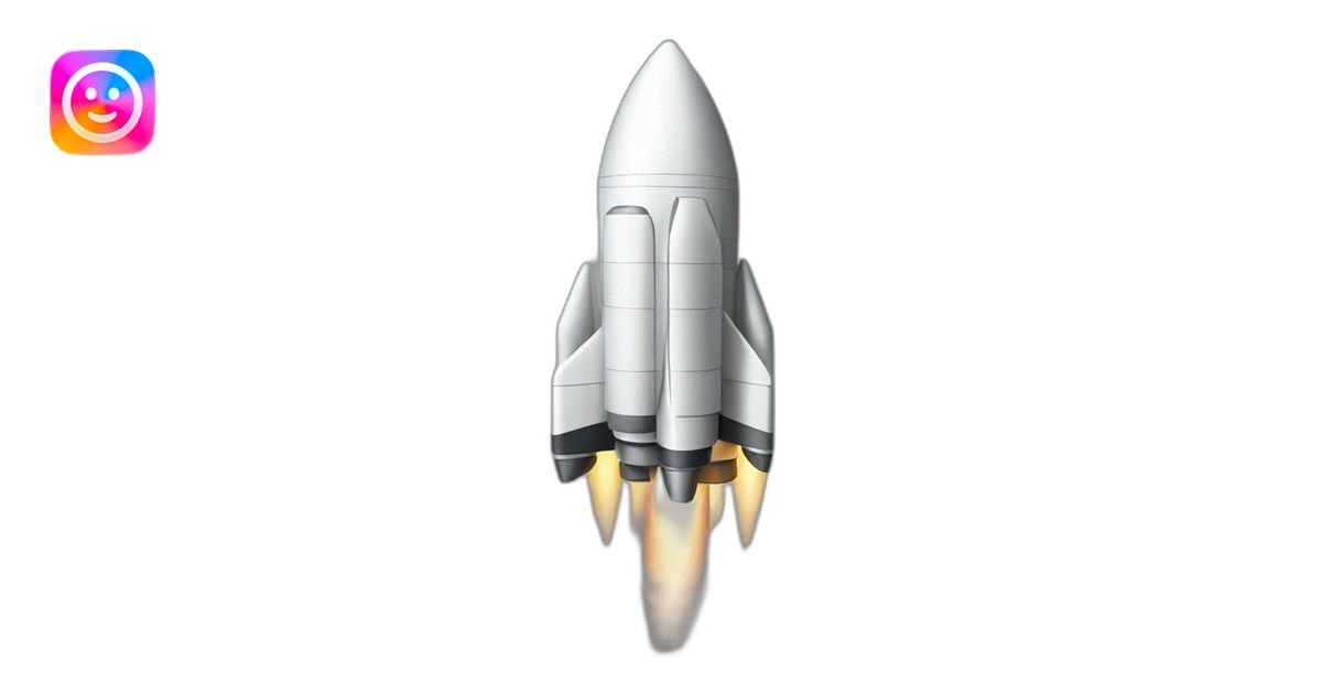 rocket emoji iphone emoji | AI Emoji Generator