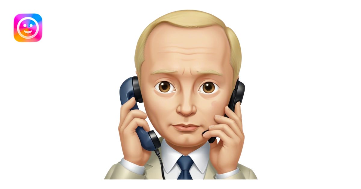 Vladimir poutine au téléphone emoji | AI Emoji Generator