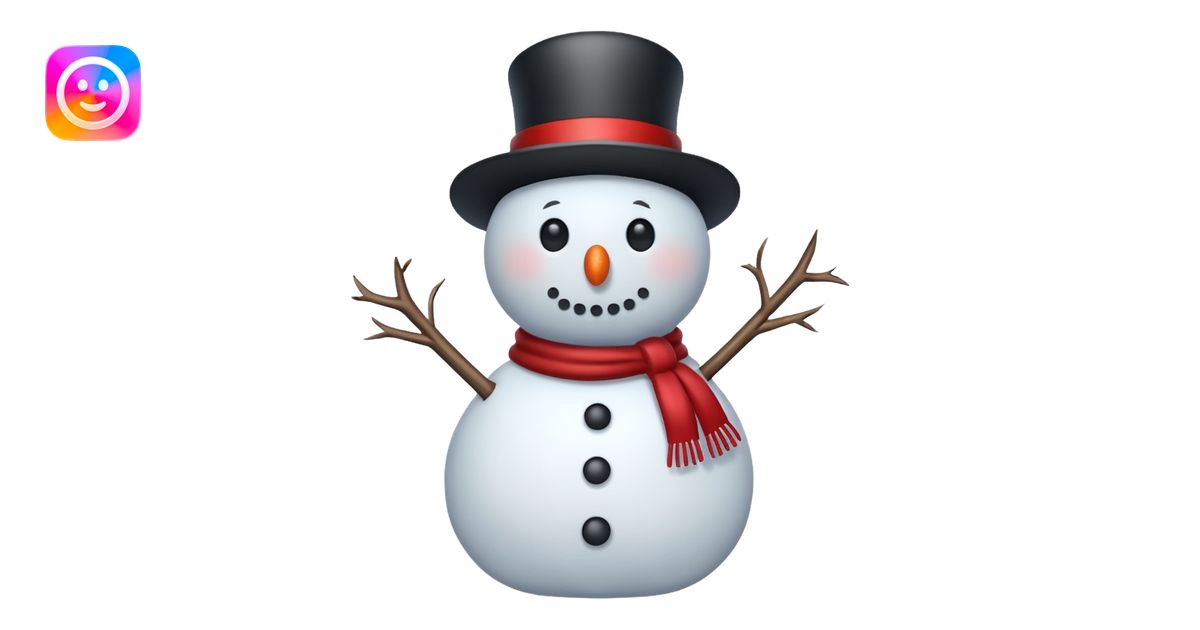 Snowman emoji | AI Emoji Generator