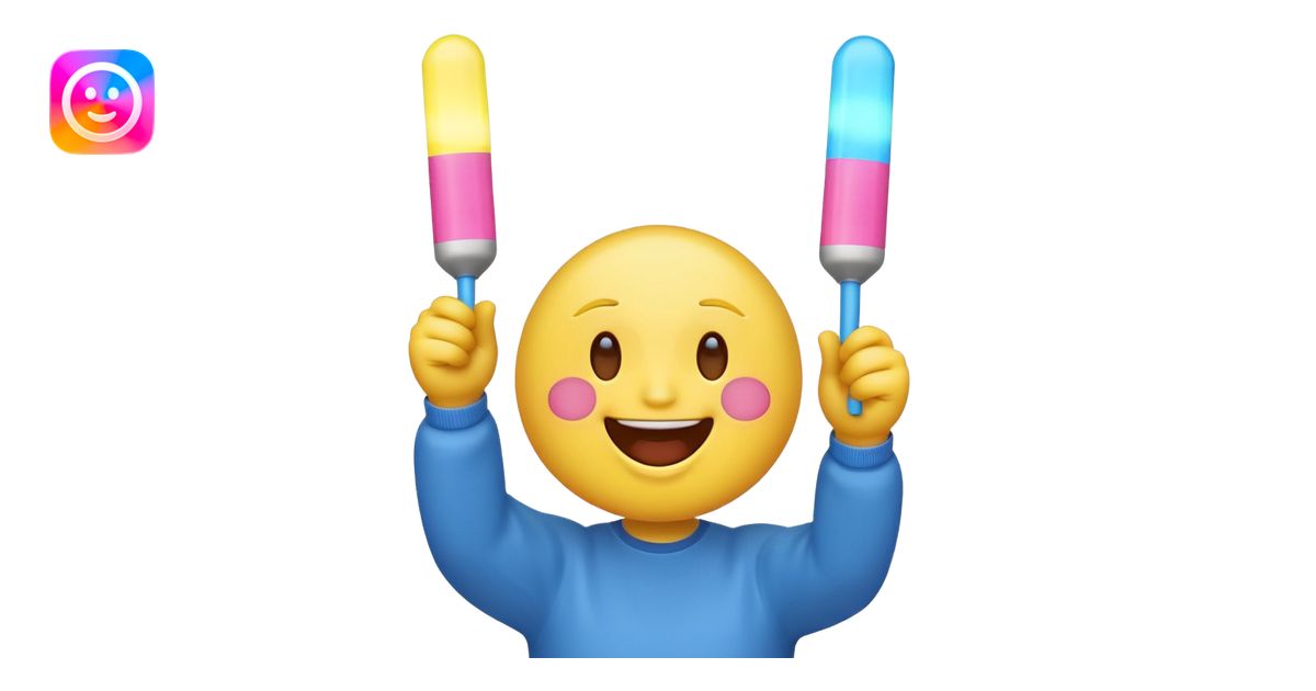 An excited yellow emoji face with closed smiling eyes and blushing ...
