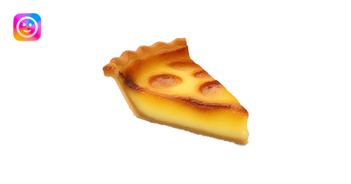 Portuguese custard tart emoji | AI Emoji Generator
