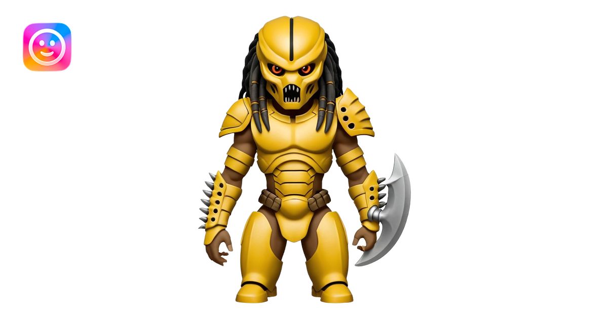 Predator from movie predator with bone armor emoji | AI Emoji Generator