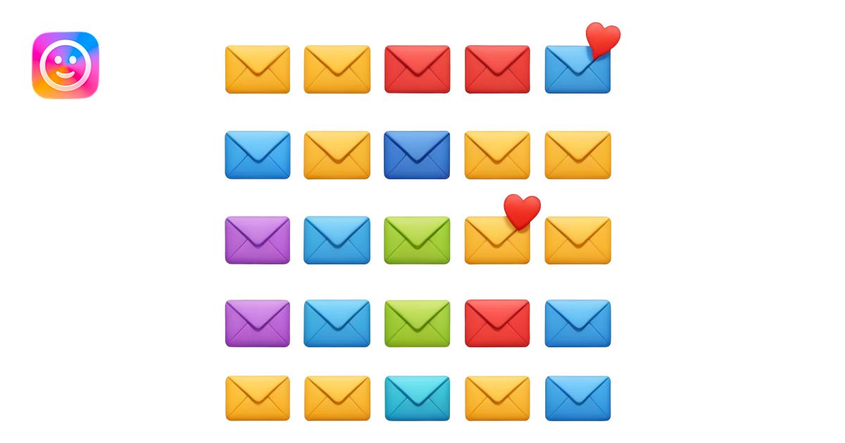 Mail emoji set emoji | AI Emoji Generator