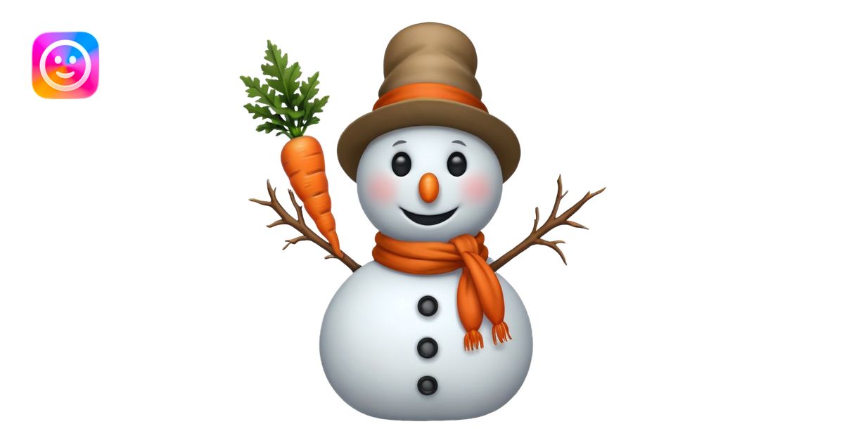 Winter Emoji snowman emoji | AI Emoji Generator