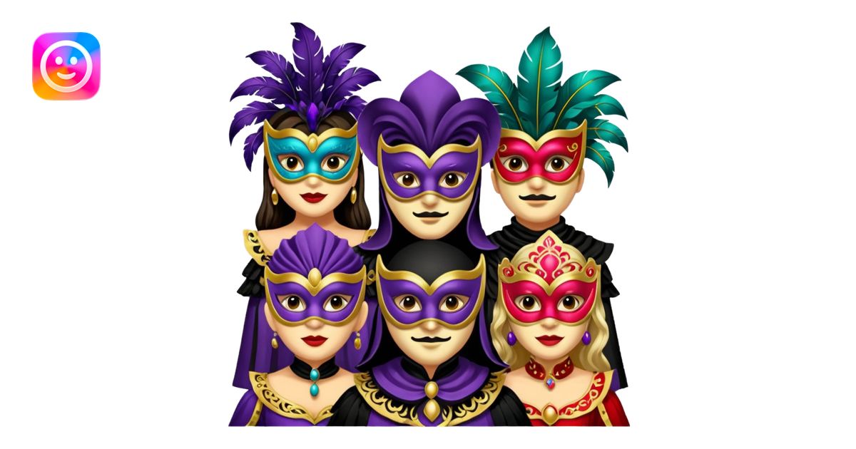 Masquerade Characters emoji | AI Emoji Generator