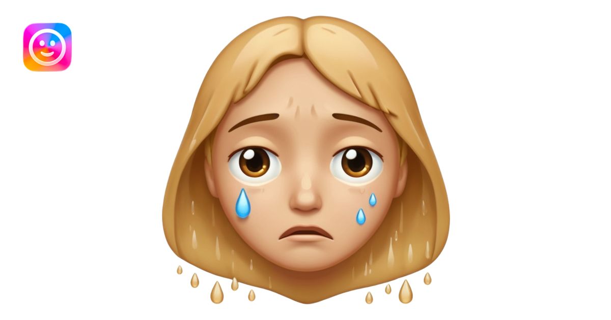 A sad face emoji | AI Emoji Generator