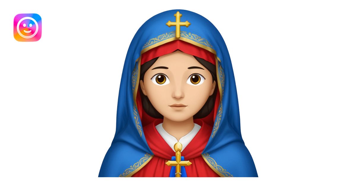 virgen María del perpetuo socorro católica emoji | AI Emoji Generator