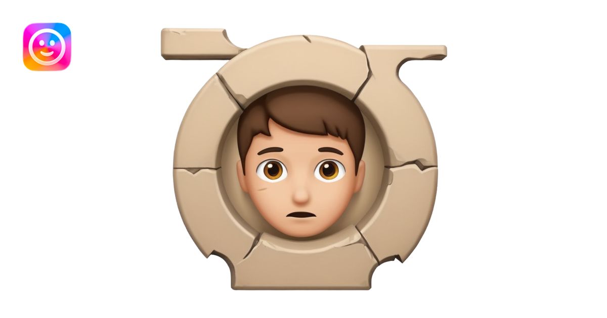 sus character peeking from behind a wall emoji | AI Emoji Generator