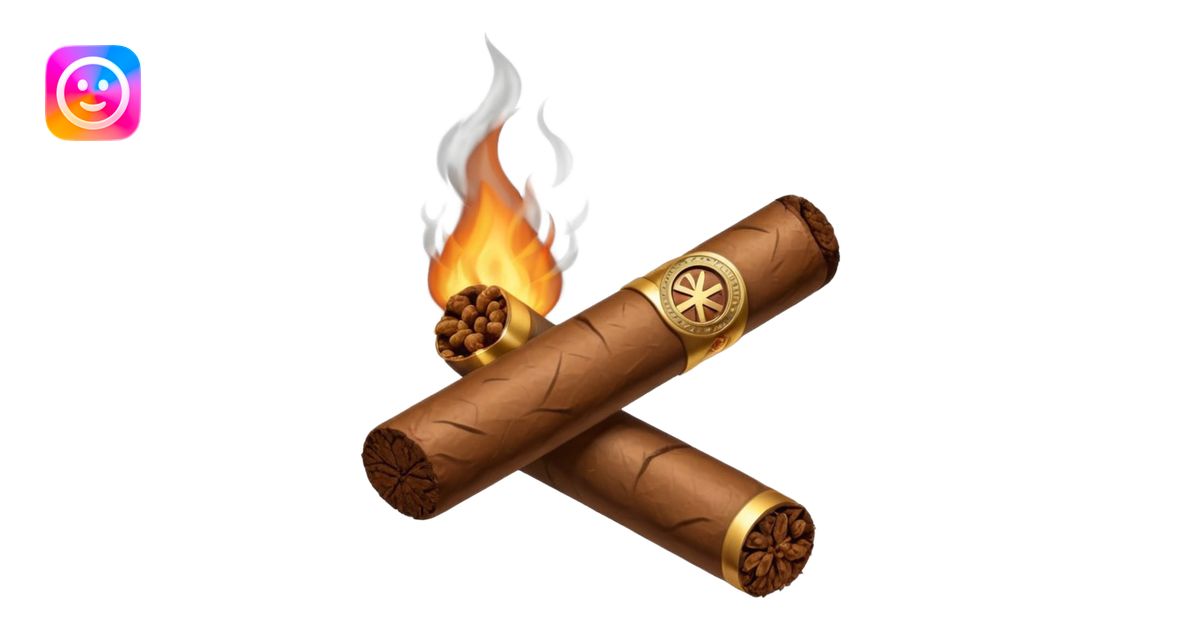 cigar with a prohibition symbol emoji | AI Emoji Generator