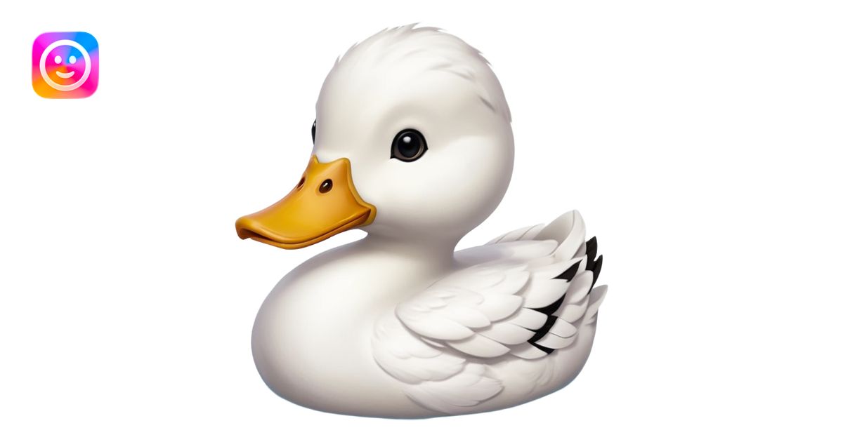 white call duck with yellow beek emoji | AI Emoji Generator