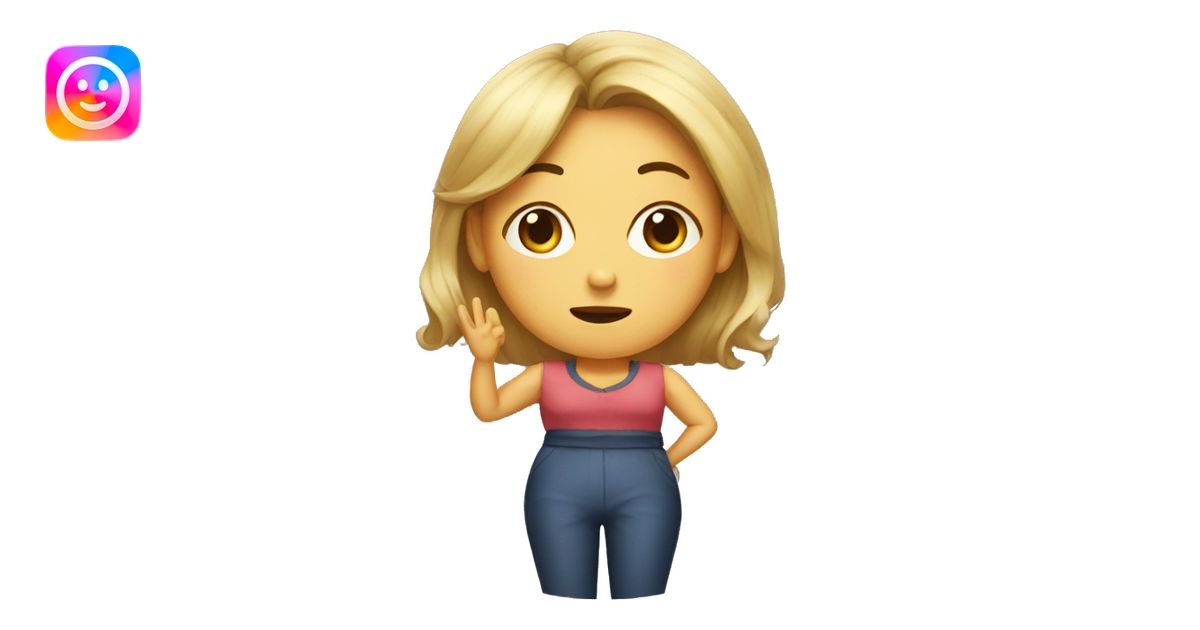 woman saying no emoji | AI Emoji Generator
