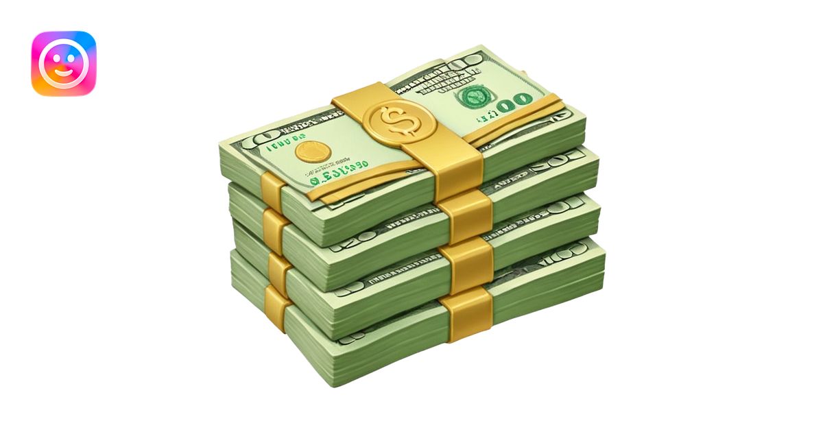 a paper money emoji | AI Emoji Generator