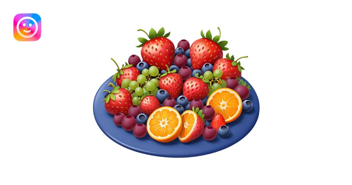 Fruit Plate emoji | AI Emoji Generator