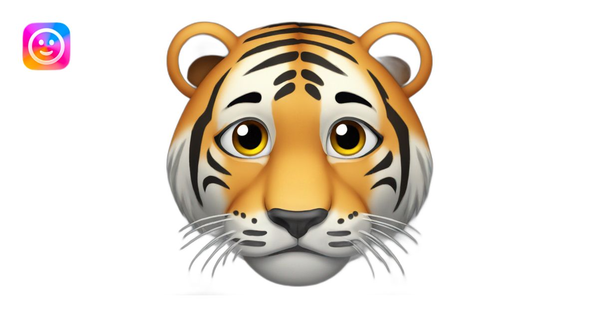 sad crying tiger emoji | AI Emoji Generator